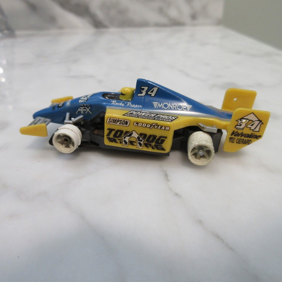 Tomy America AFX Super G-Plus INDY TOP DOG RACING #34 Race Car - RUNS ...
