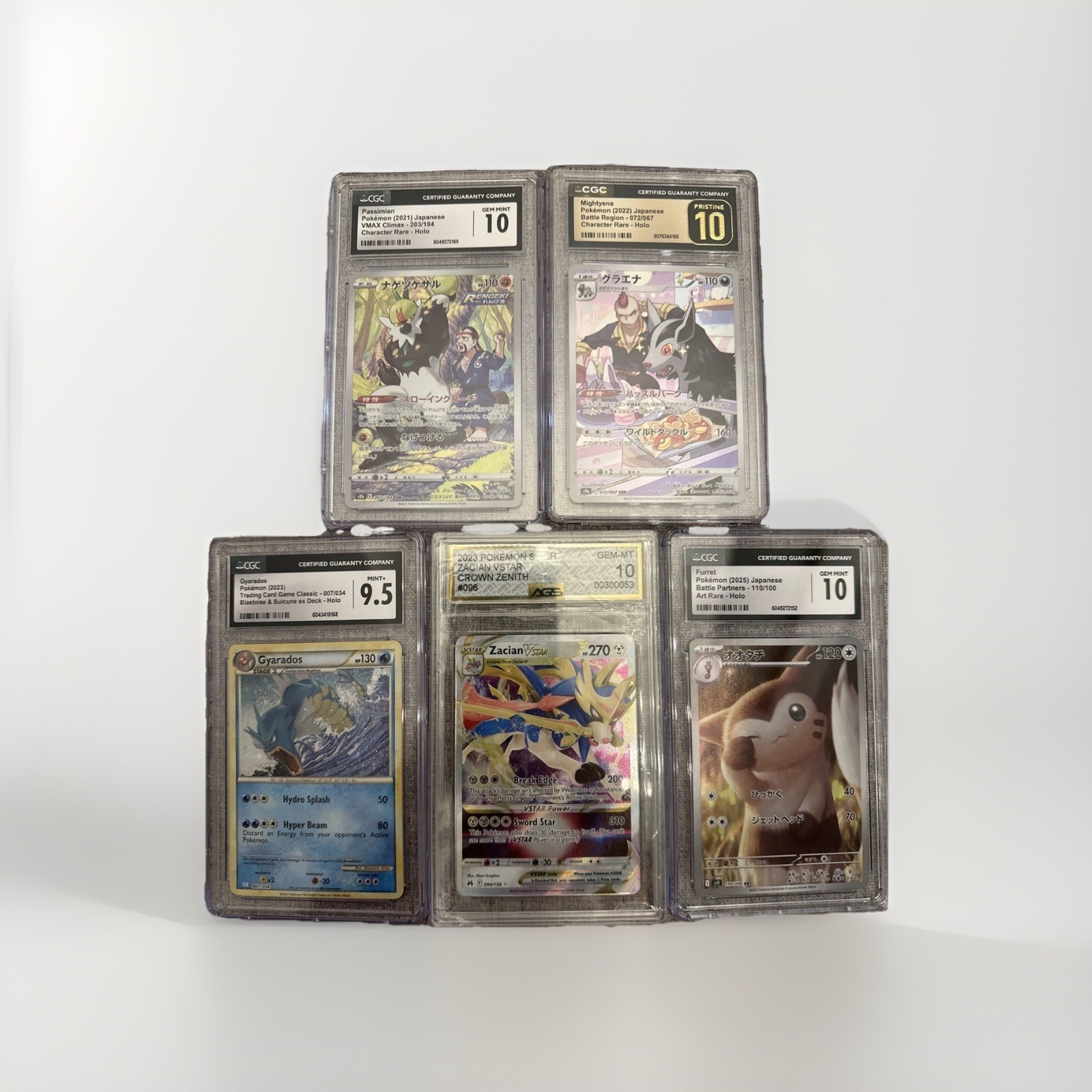 Pokémon Graded Lot of 5 Slab Cards CGC AGS Pristine 10 | eBay