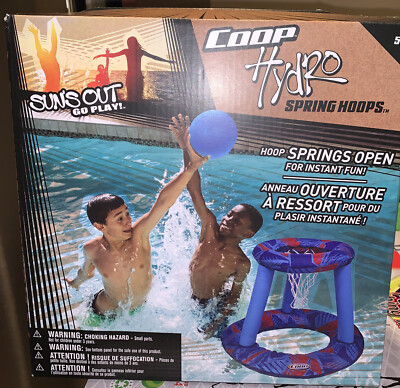 Coop Hydro Spring Hoops Inflatable Basketball Hoop Pool Beach Suns Out ...