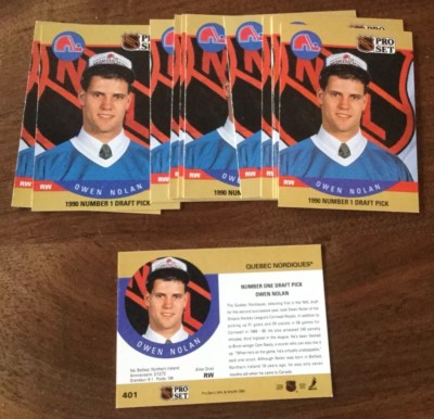 (12) 1990-91 PRO SET # 401 NORDIQUES OWEN NOLAN ROOKIE HOCKEY CARDS | eBay