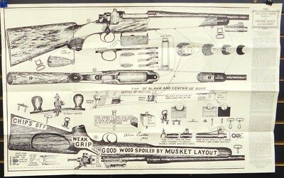 Alvin Linden 1941 Pattern Sheet #4 For Custom Build of Enfield Rifles ...