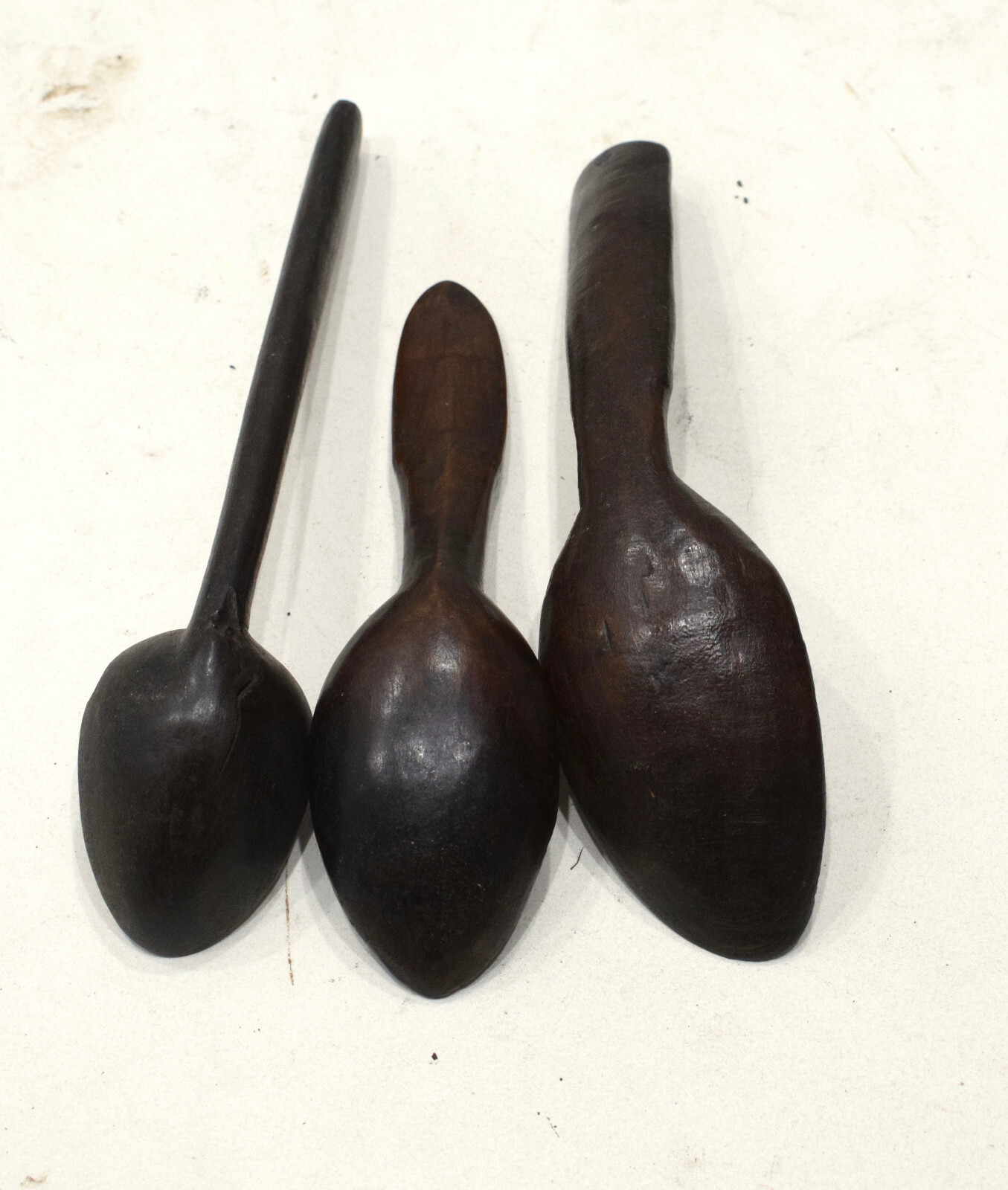 Spoon Philippines Ifugao Tribal Carved Wooden Handle Three Serving ...