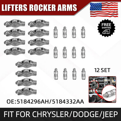 Rocker Arm and Valve Lifter Kit 12 PC 5184296AH Fits 11~19 Chrysler ...
