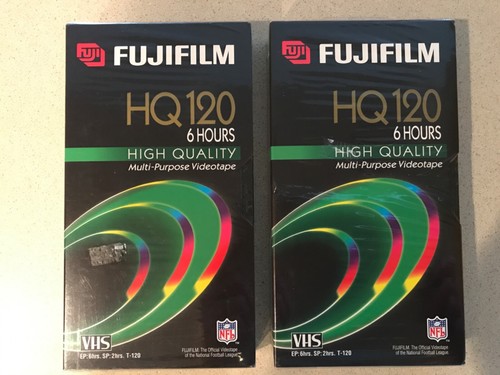 Fujifilm VHS HQ 120 6 HRS., High Quality Multipurpose Videotape - Lot ...