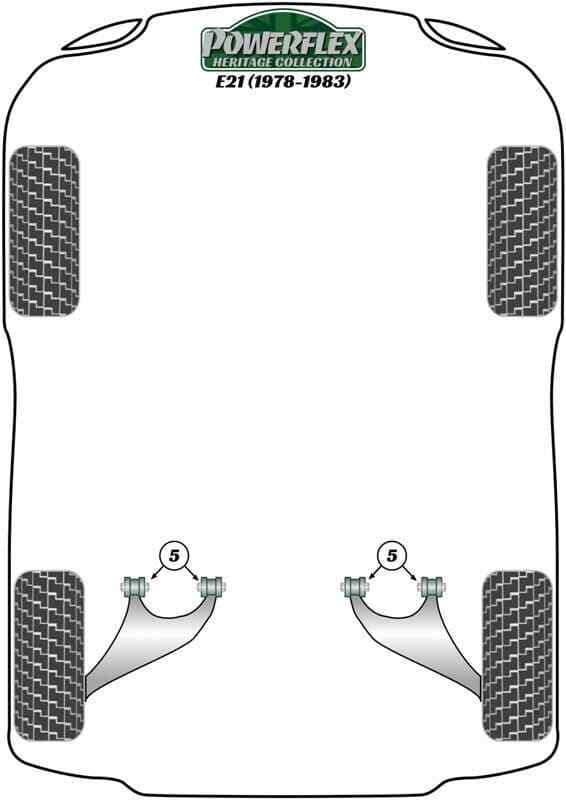 For BMW E21 (1978 - 1983) Powerflex Heritage Rear ARB Link Rod Bush ...