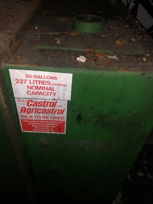 Castrol oil storage tanks Vintage retro original Castrol 227 litres ...