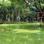 Ninja Warrior Obstacle Course for Kids 80 Feet Line Slackline Climbing ...