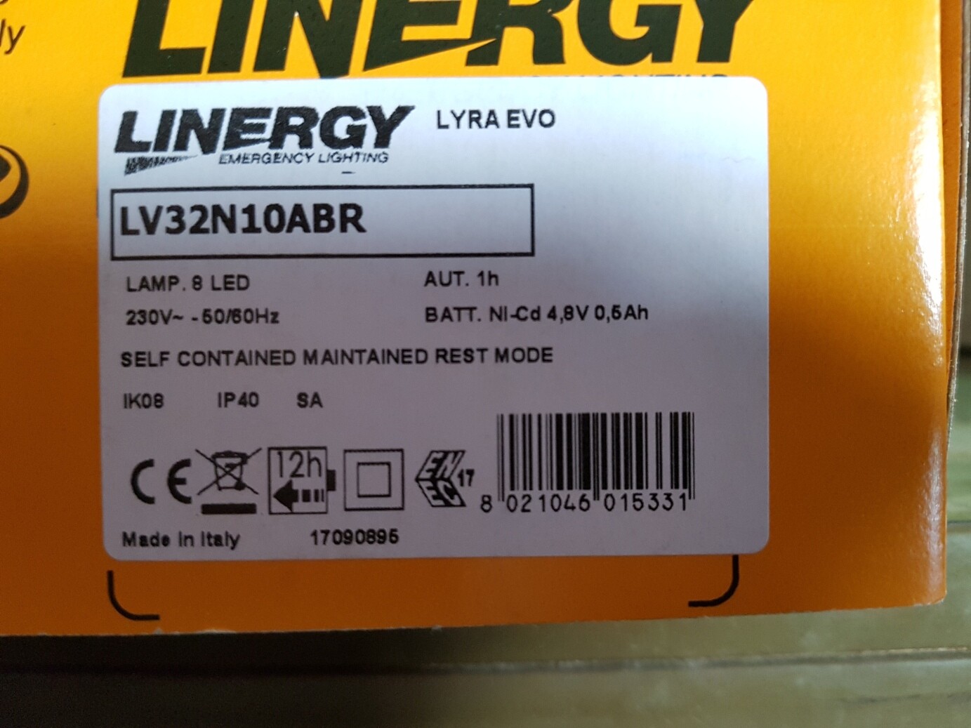 Linergy LYRA EVO Lampada Uscita Emergenza LED (LV32N10ABR) | Acquisti ...
