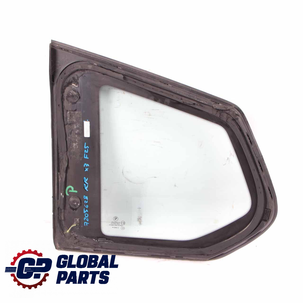 BMW X3 F25 Window Glass Side Quarter Fixed Rear Right O/S AS2 Green ...