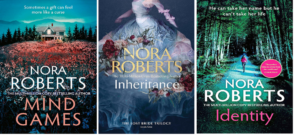 NORA ROBERTS 3 BOOK SET : Mind Games + Inheritance + Identity Paperback ...