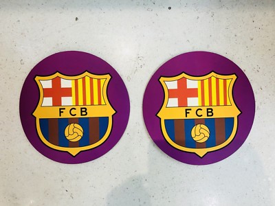 FC BARCELONA Mouse Pads (DIA. 20cm ) Brand New 2 Pieces Great Gift Idea ...