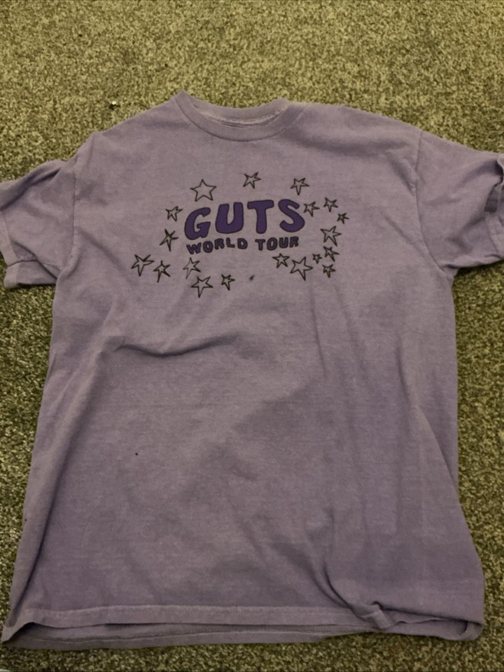 olivia rodrigo guts tour t shirt official merchandise size small | eBay UK