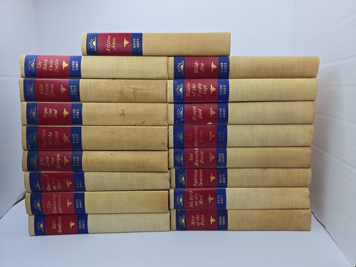 Lot of 17 ZANE GREY - Walter J. Black Inc Hardcover Books Westerns Red ...