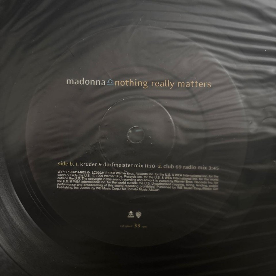 Madonna Nothing Really Matters 12 Inch Single Japan | eBay UK