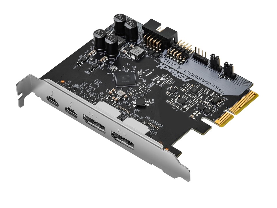 ASRock Thunderbolt 4 AIC R2.0 Thunderbolt 4 PCI Express 3.0 Expansion ...