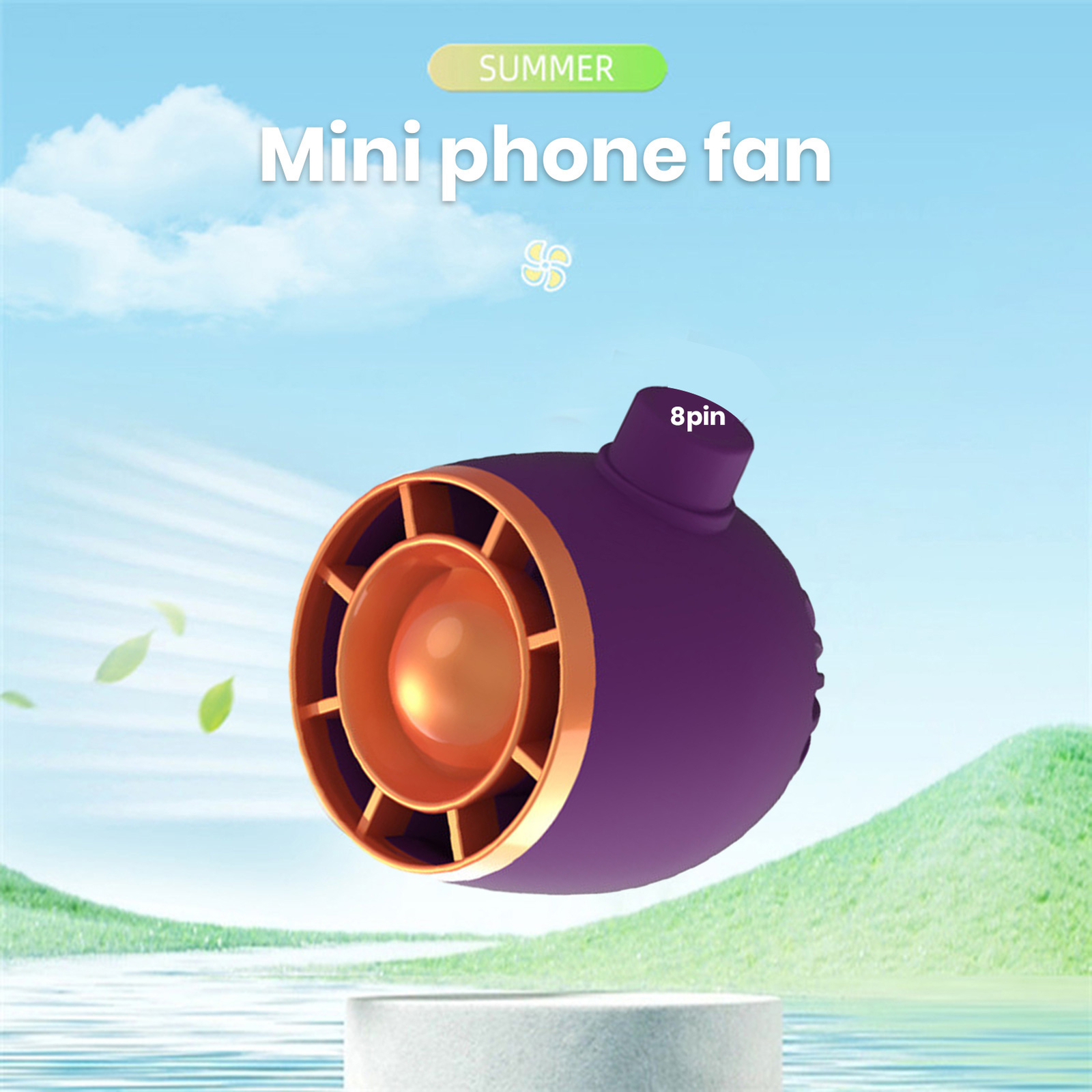 Mini Fan Low Noise Multipurpose Fast Cooling Personal Cell Phone Fan ...