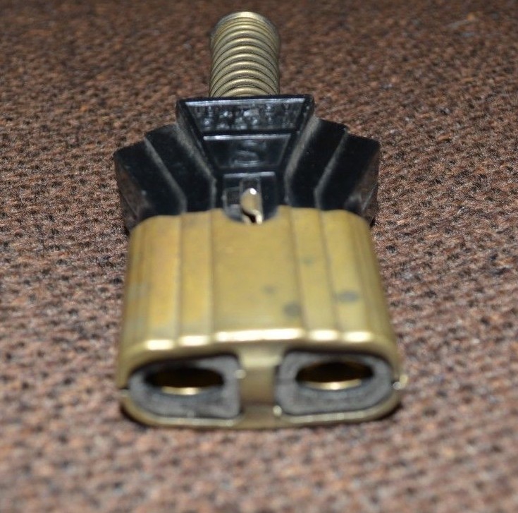 APPLIANCE CORD END 2-Prong VINTAGE Bakelite & Brass 5A 250V 10A 125V ...