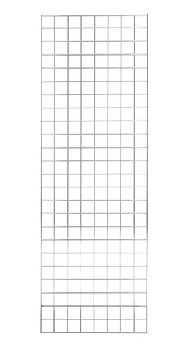 Set 4 Gridwall Panels 2' x 6' Grid Wall Display Chrome Panel Steel 9 ...