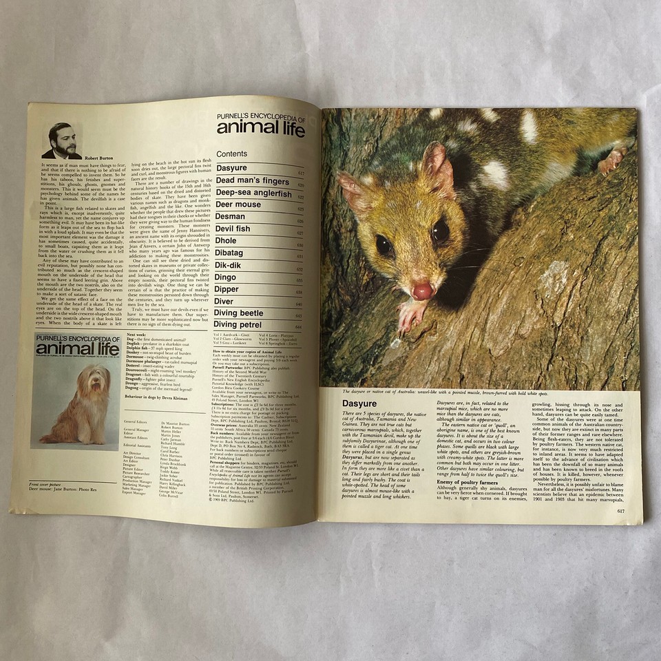Purnell’s Encyclopedia Of Animal Life Magazine Volume 2 Number 7 | eBay ...