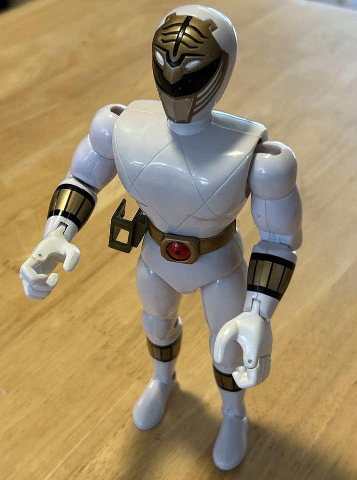 Bandai Mighty Morphin Power Rangers White Ranger Action Figure 1993 8 ...