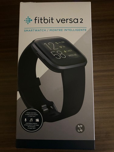 FitBit Versa 2 FB-507 Large Band Fitness Activity Tracker Smartwatch ...
