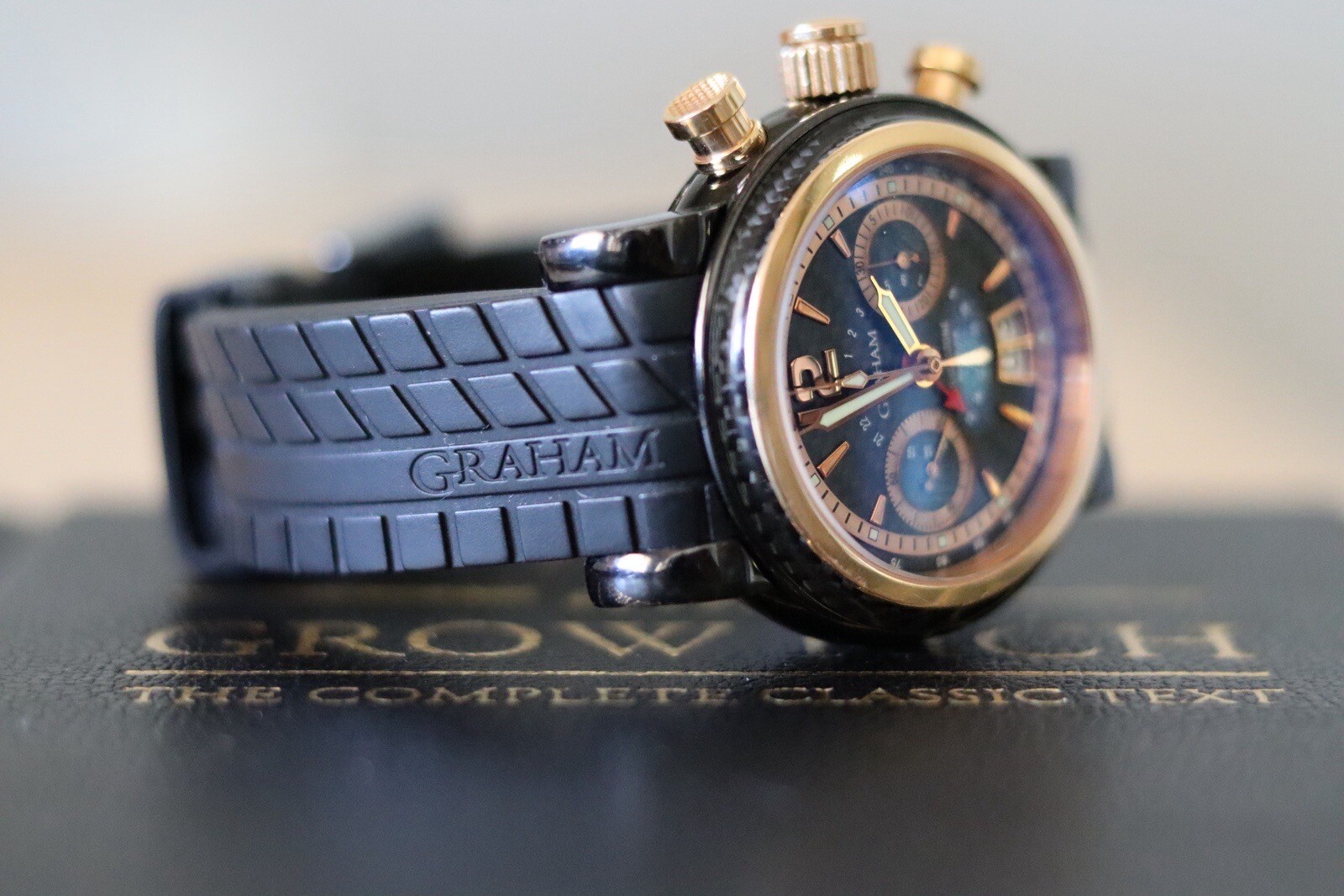 Graham Grand Silverstone Flyback GMT Automatic Rose Gold 44mm Complete ...