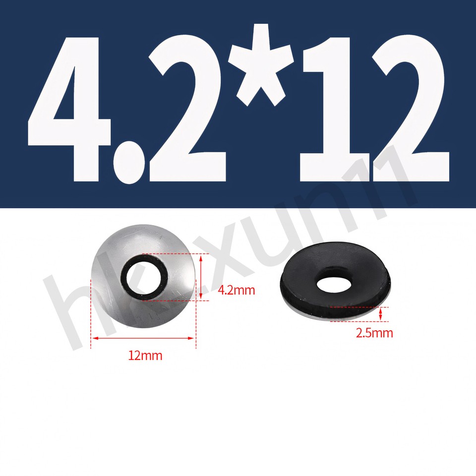 Ø9.5mm - Ø30mm BONDED TEK SCREW SEALING ROOFING WASHERS EPDM RUBBER ...