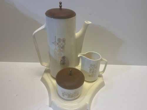 Mid Century Atomic Geometric Porcelain Tea Service | eBay