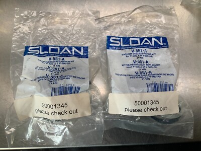 (2) Sloan V-551-A Vacuum Breaker Repair Kit | eBay