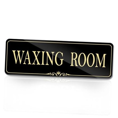 9x3 Inch Waxing Room Sign Acrylic Self-stick Door Wall Signage (Royal ...