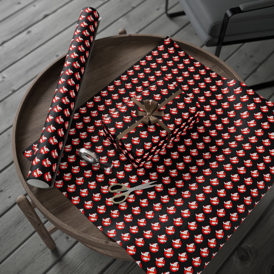 Ghostbusters Gift Wrap, Pop Culture Wrapping Paper, Classic Film Design ...