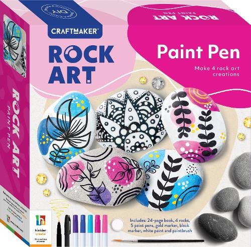 Craft Maker Paint Pen Rock Art Kit (Rock Painting Kit) by Hinkler Pty ...