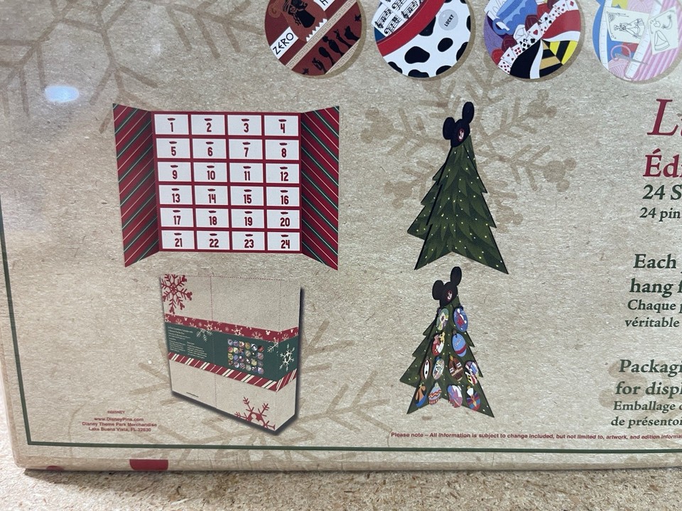 Disney Parks 2020 Pin Trading 24 Day Christmas Countdown Advent ...