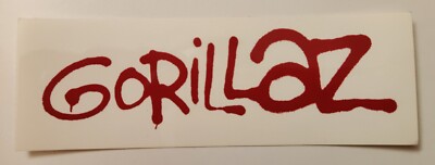 GORILLAZ 2005 vintage promo sticker Blur Deltron Lovage Damon Albarn ...