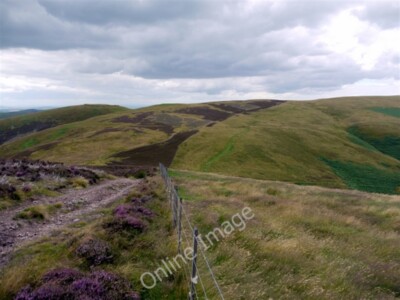 Photo 6x4 Track above steep drop at west end of Calroust Common ...