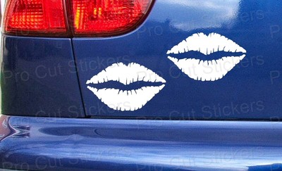 Lips Lipstick Kiss Funny Custom Car Bumper Window Vinyl Die Cut ...