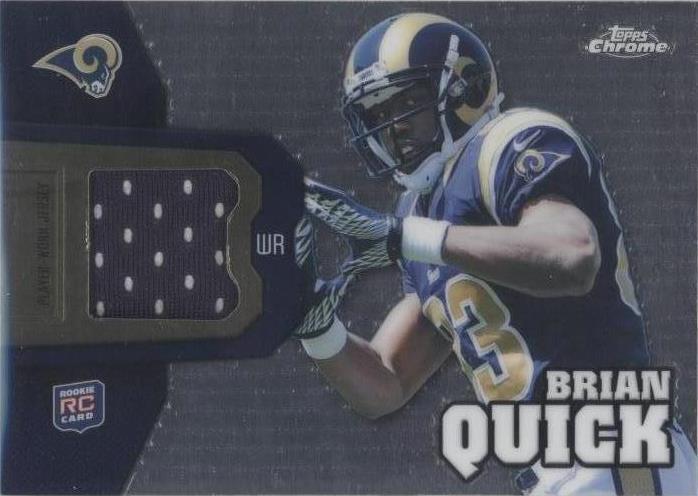 2012 Topps Chrome - Rookie Relics Brian Quick #RR22 (MEM, RC) for sale ...