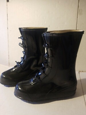 BATA OVERBOOTS RUBBER 5 BUCKLE SIZE 13 MADE IN THE USA STYLE 86065 NEW ...
