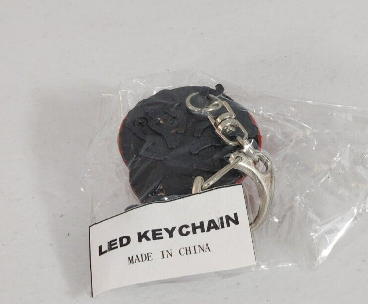 Lady Bug Key Chain 1 3/4"Led Key Ring Press Button to Activate Nose ...