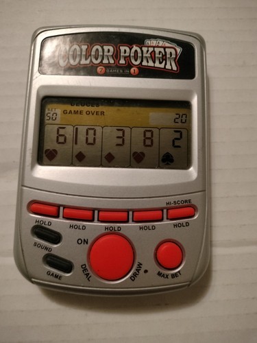 Handheld Color Poker 7 Games In 1 Game - TESTED & Works!! | eBay