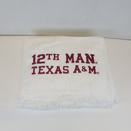 One White 12th Man Texas A&M Aggies Towel | eBay