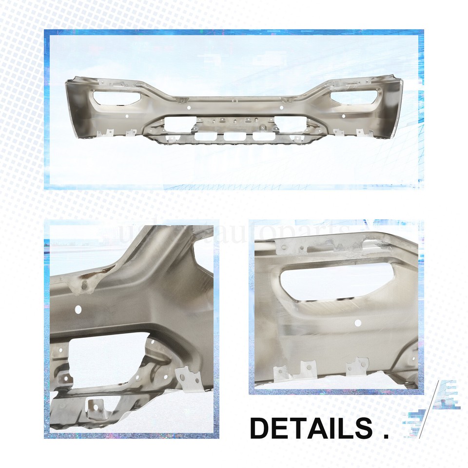 Steel Front Bumper Cover Face Bar Chrome Finish For 2016-2018 GMC ...