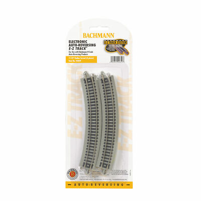 Bachmann 44849 N-Scale Auto-Reversing 11.25" Radius Curve E-Z Track(6 ...