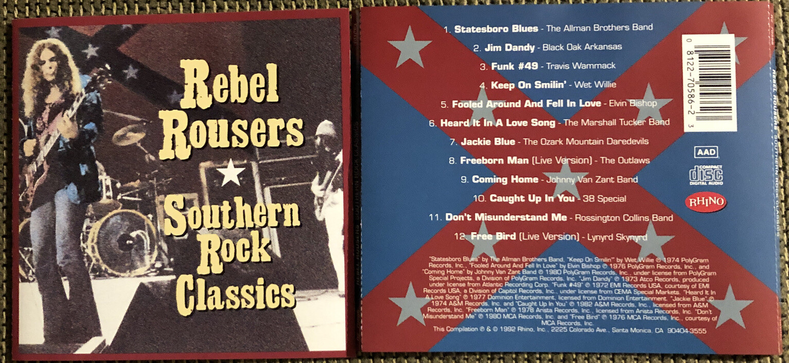 Rebel Rousers: Southern Rock Classics by Various Artists (CD, Jan-1992 ...