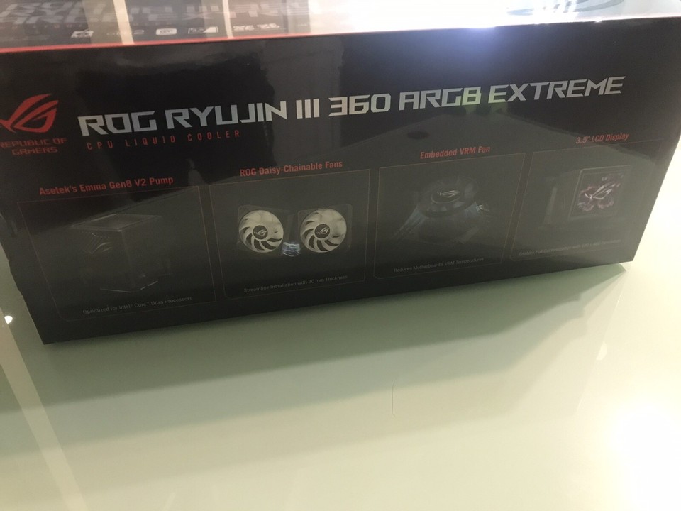 ASUS ROG Ryujin III 360 ARGB Extreme CPU Liquid Cooler | Black | 2 ...