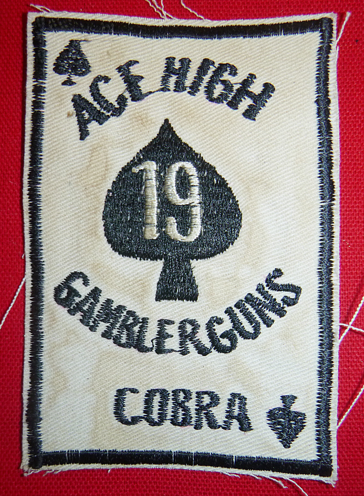 Rare Patch - ACE HIGH - GAMBLERS GUNS - 4th Helicopter Cobra - Vietnam ...