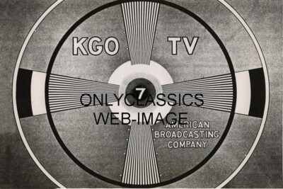 1949 AMERICAN BROADCASTING CO KGO-TV TEST PATTERN PHOTO TELEVISION ...