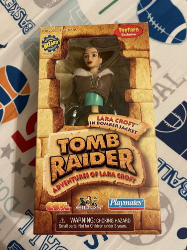PLAYMATES TOMB RAIDER LARA CROFT IN HER BOMBER JACKET OPEN BOX | eBay