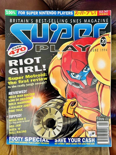 SUPER PLAY Magazine Issue 20 (SNES) Super Nintendo - Jun 94 Vintage VG ...
