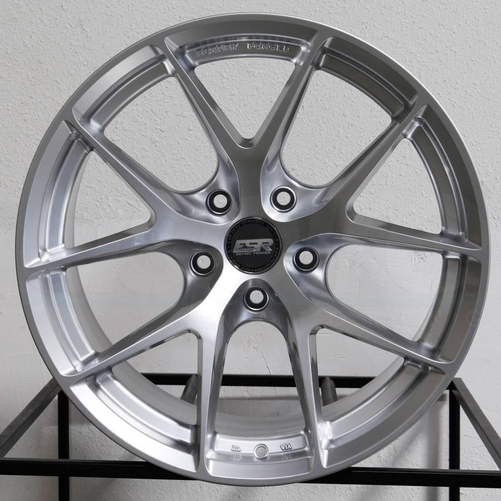 4-New 19" ESR RF02 RF2 Wheels 19x10.5 5x114.3 22 Hyper Silver Rims 73.1 ...